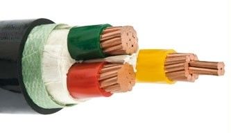 Customized 1KV 70mm2 PVC Power Cable , PVC Jacket Cable Black Sheath Color