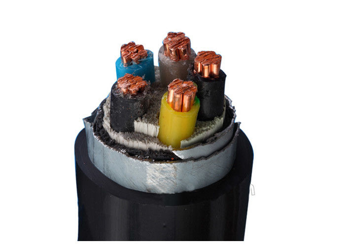 5 Cores CU / XLPE / STA / PVC Power Cable Steel Tape Multi Core ...