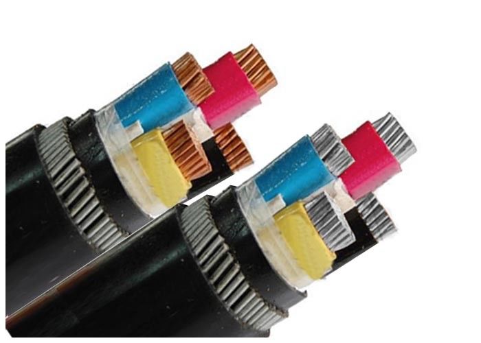 XLPE / PVC Insulation PVC Sheath Armoured Electrical Cable ...