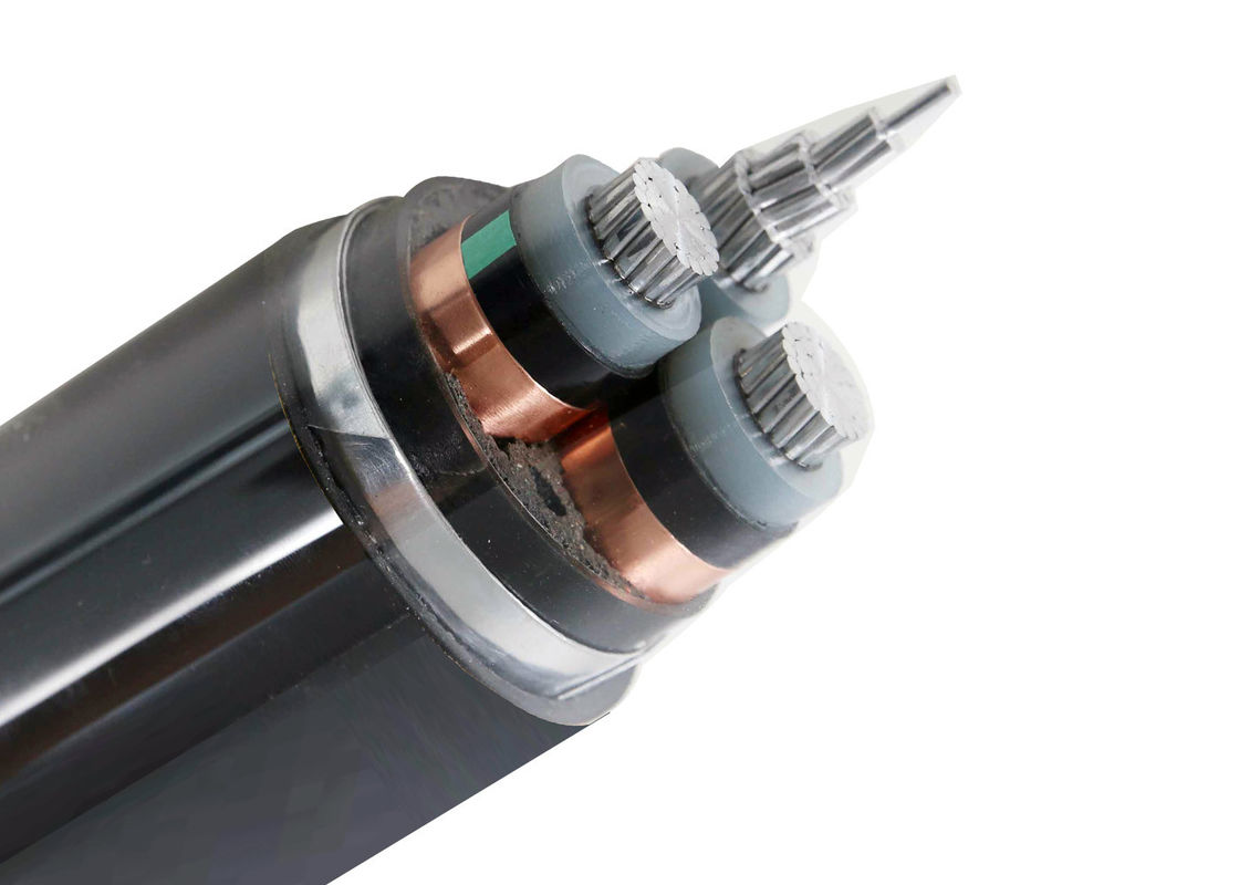 240mm2 XLPE 3 Core Armoured MV Electrical Cable Wiring Galvanized 15kV ...