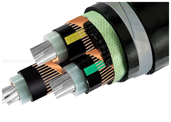 High Voltage Armoured Electrical Cable Three-Core XLPE Insulation ...