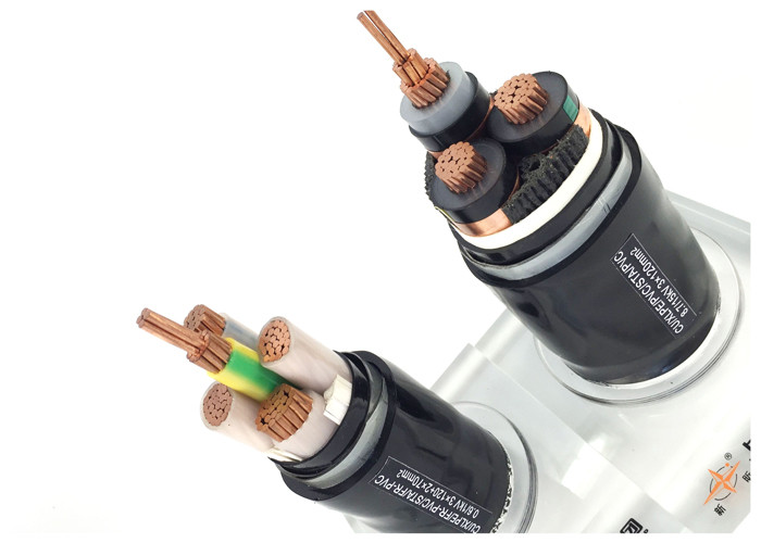 LV MV HV Armoured Power Cable XLPE Insulated Copper Core Steel Tape ...
