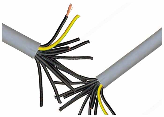 Insulated Pvc Jacket Control Cables Unshield 450 / 750v 20 X 2.5sqmm
