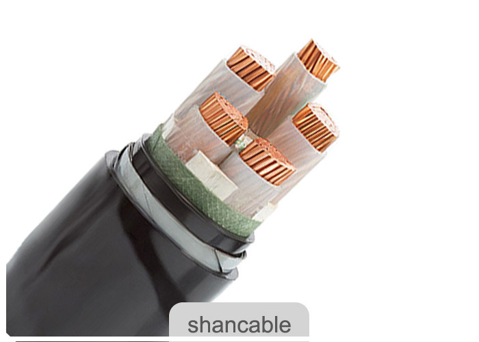 100m Length PVC Sheath Black Armoured Electrical Cable For Heavy Duty ...