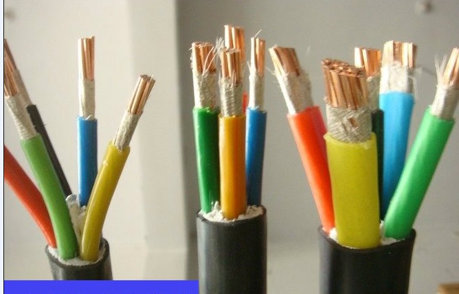 Small Size 2 Core 4 Core Fire Resistant Cable , Fire Rated Electrical Cable