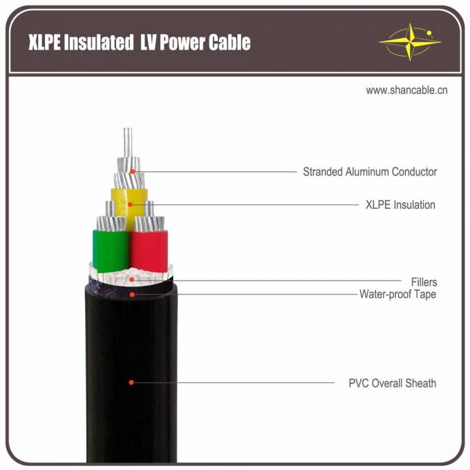 Insulated Power Low Voltage XLPE Cable For Power Distribution ...
