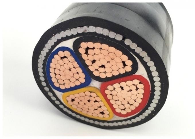 4 Core 185 Sqmm SWA Armoured Power Cable Copper Conductor XLPE/PVC Insulated Steel Wire Armored ...
