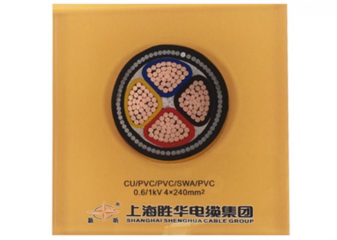 0.6 / 1kV Steel Wire Armoured Electrical Cable 2 Years Warranty VV32 ...