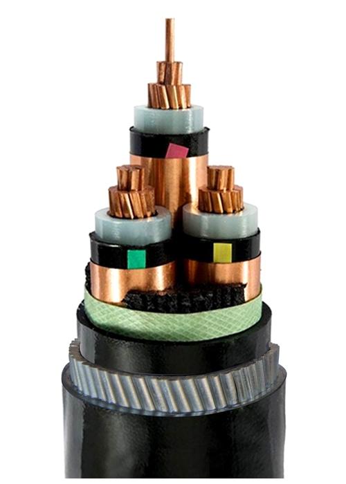 CU CTS SWA Electrical Armoured Cable Three Core High Voltage 3 X 400 mm2