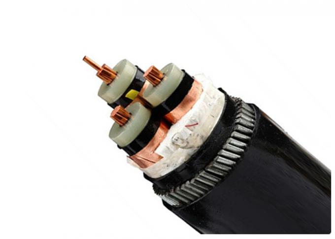 3 Phase Copper Tape Screen XLPE Power Wire Armoured Cable 35kV High ...