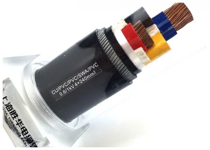 Copper Conductor LV SWA Armoured PVC Insulated Cables 4 Cores Steel ...