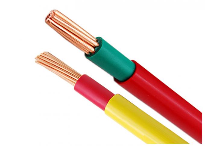 Two Layer PVC Insulation Electrical Cable Wire Single Core Stranded Copper